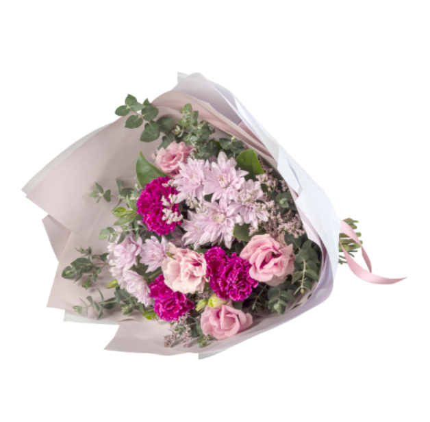 Pink and Mauve In-Season Flower Bouquet – Bloomin Mad Flowers